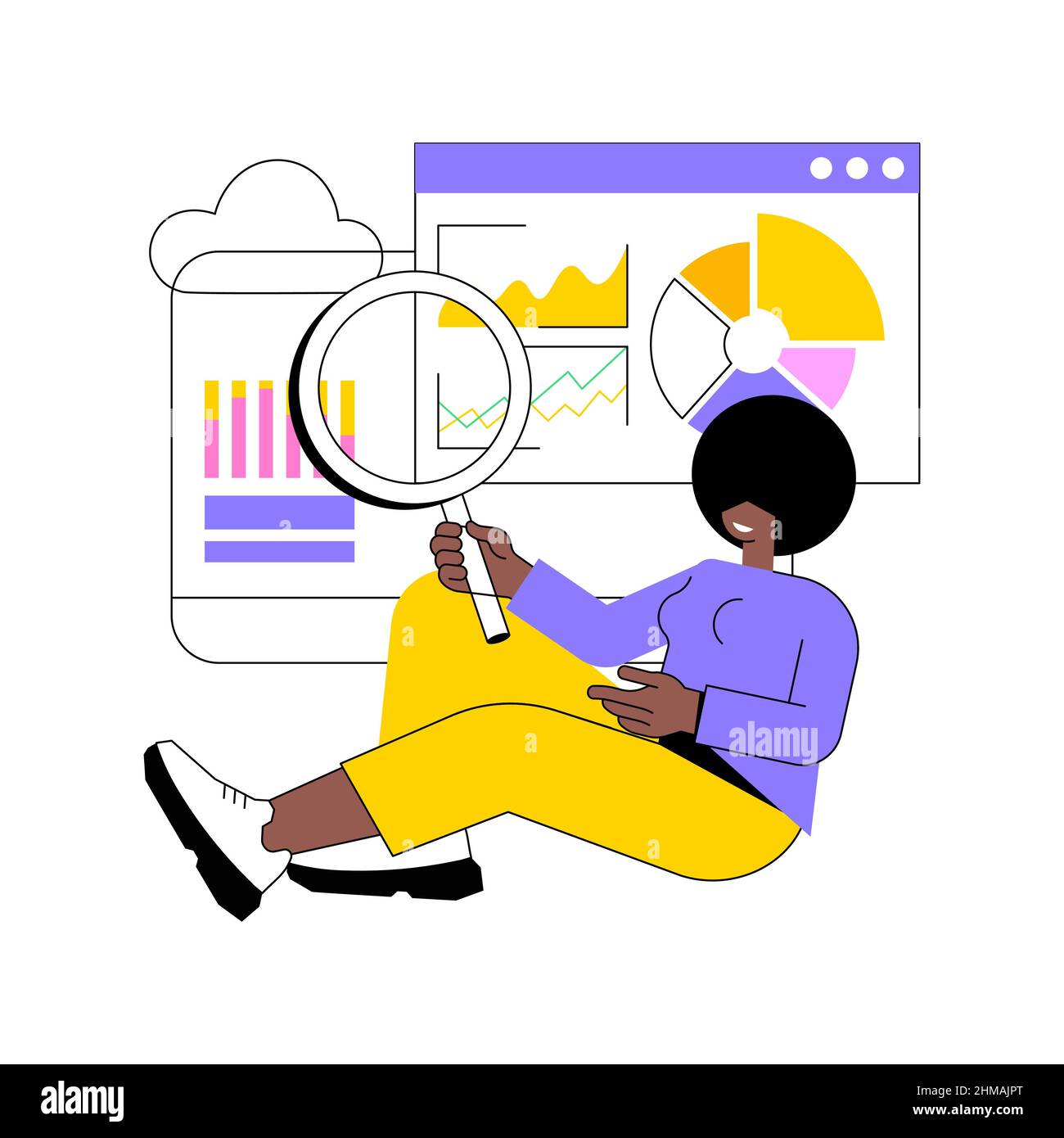 Data driven business model abstract concept vector illustration. Data ... Data driven business model abstract concept vector illustration. Data ...
