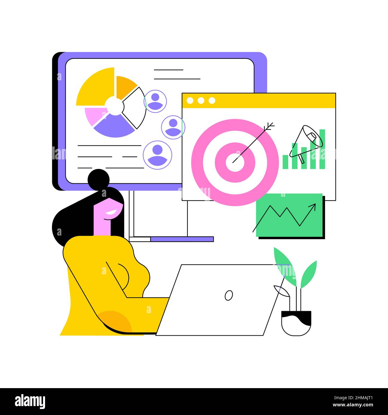 Target audience abstract concept vector illustration. Market ...