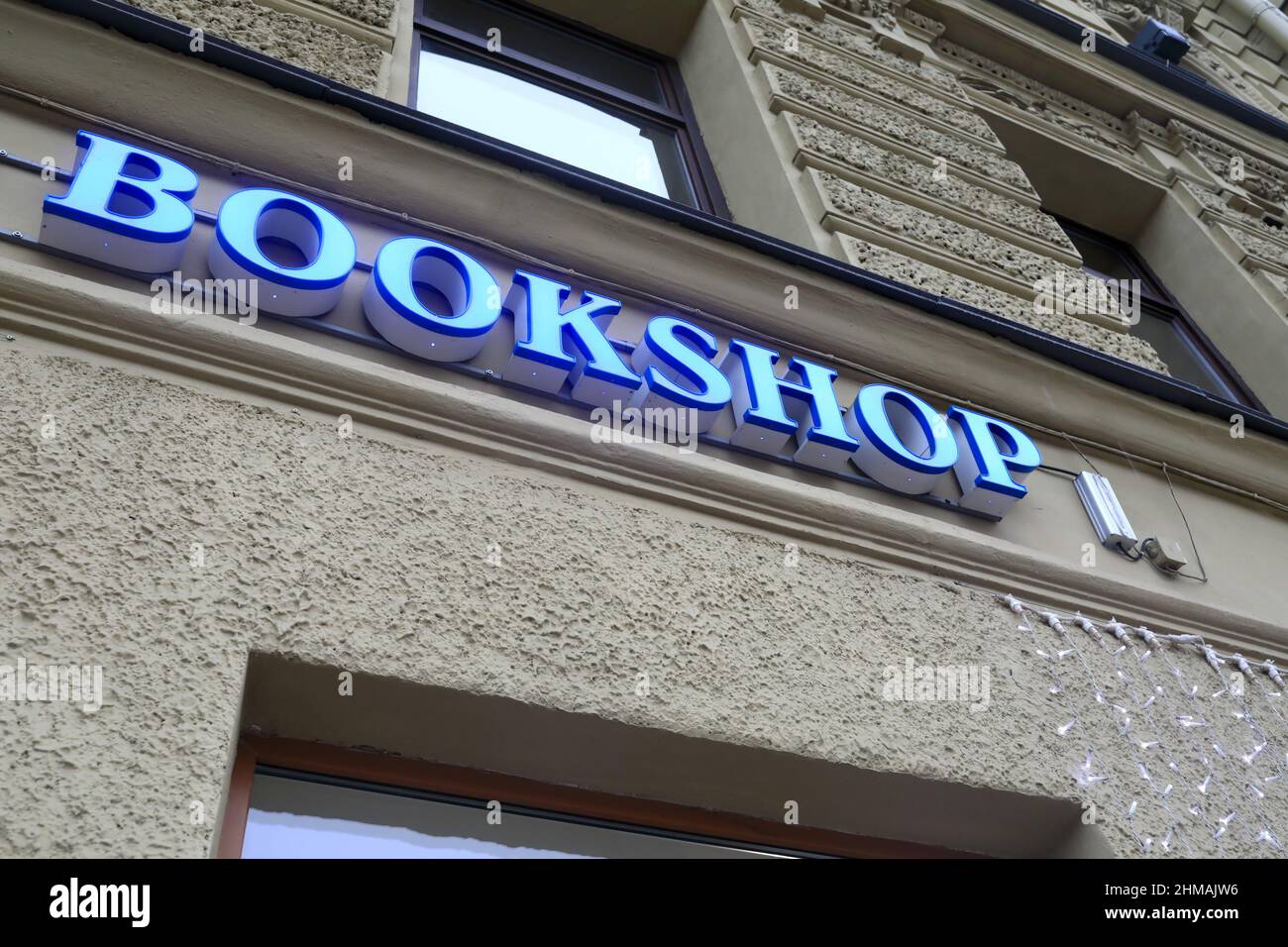 Neon sign hanging on wall hi-res stock photography and images - Alamy