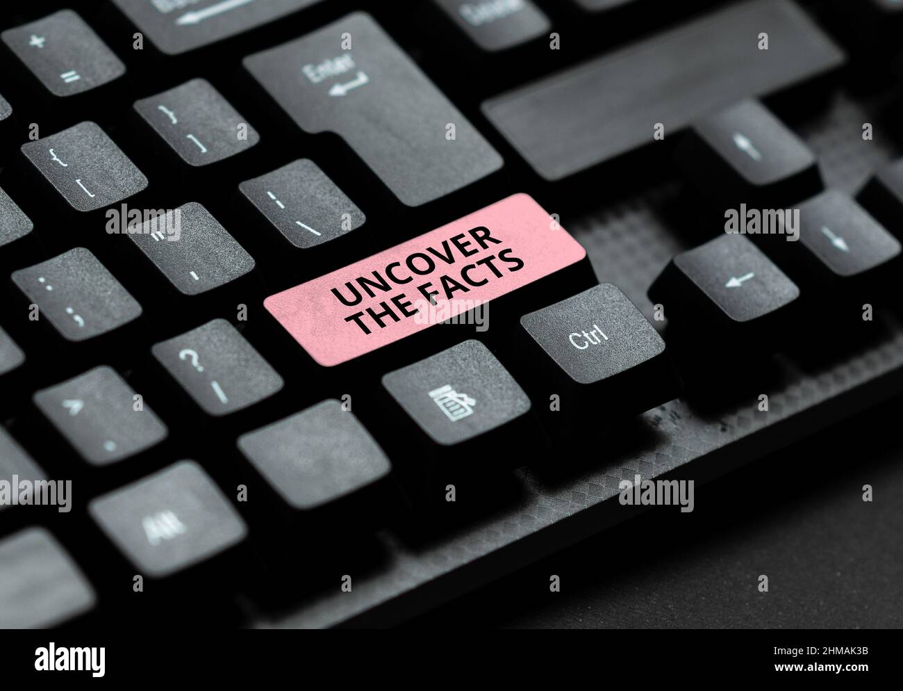 Text sign showing Uncover The Facts. Business showcase disclose or ...