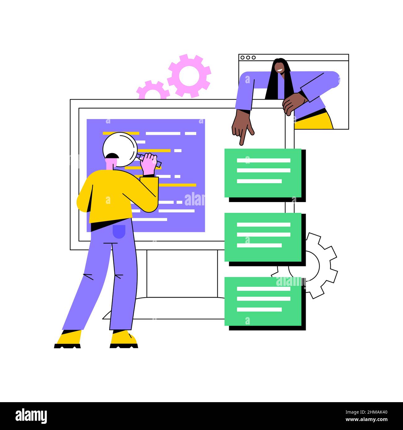 Software requirement description abstract concept vector illustration ... Software requirement description abstract concept vector illustration ...