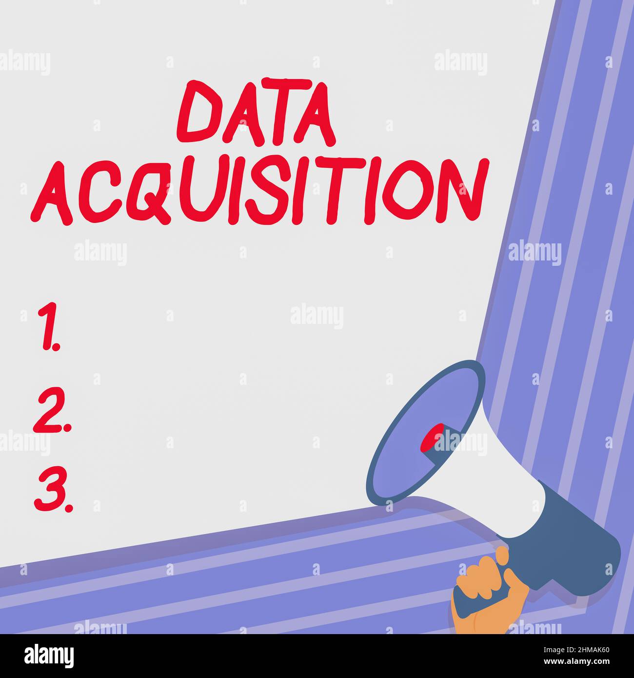 Conceptual display Data Acquisition. Business showcase way to obtain ...