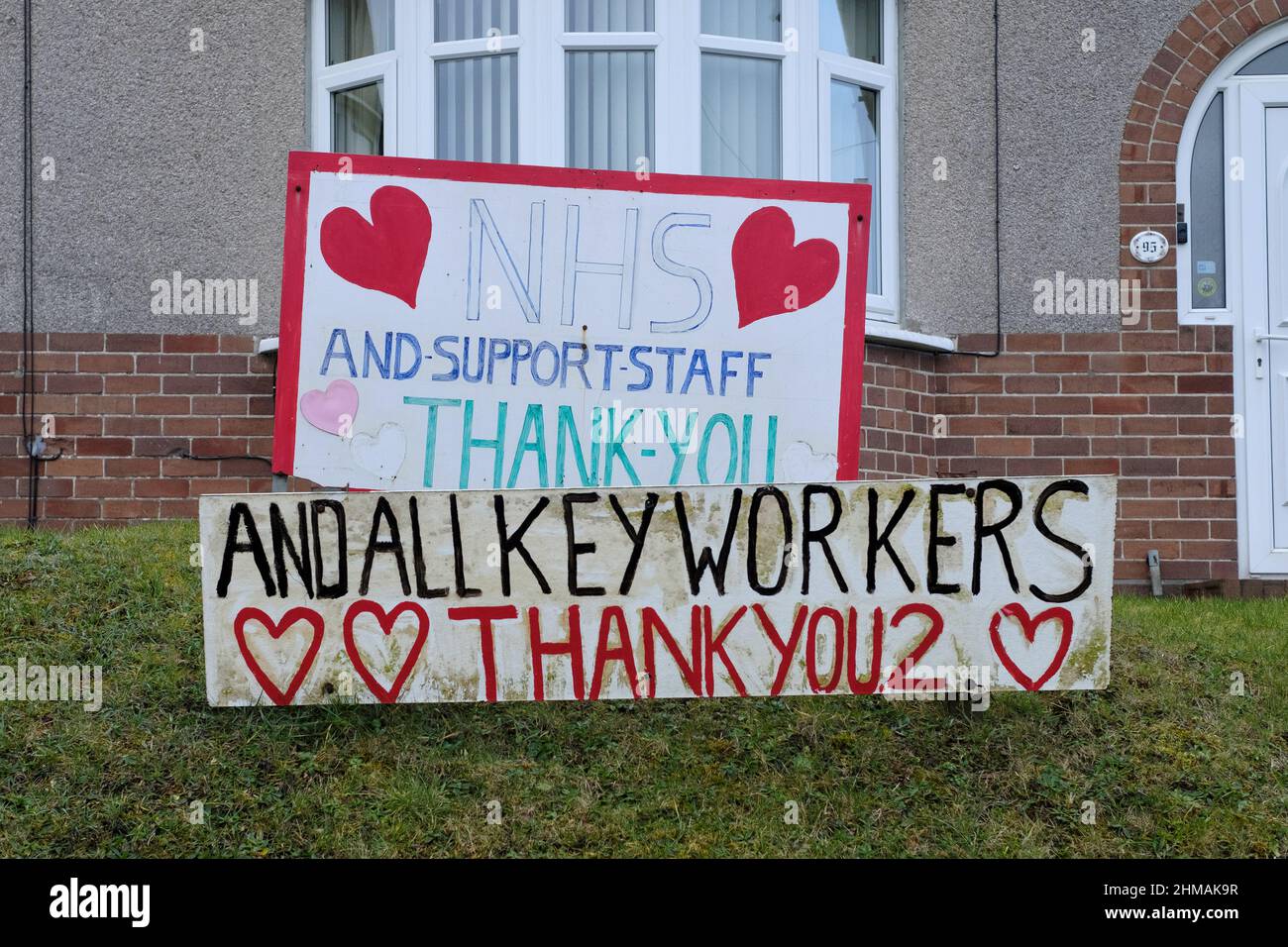 Thank you nhs sign signs hi-res stock photography and images - Alamy