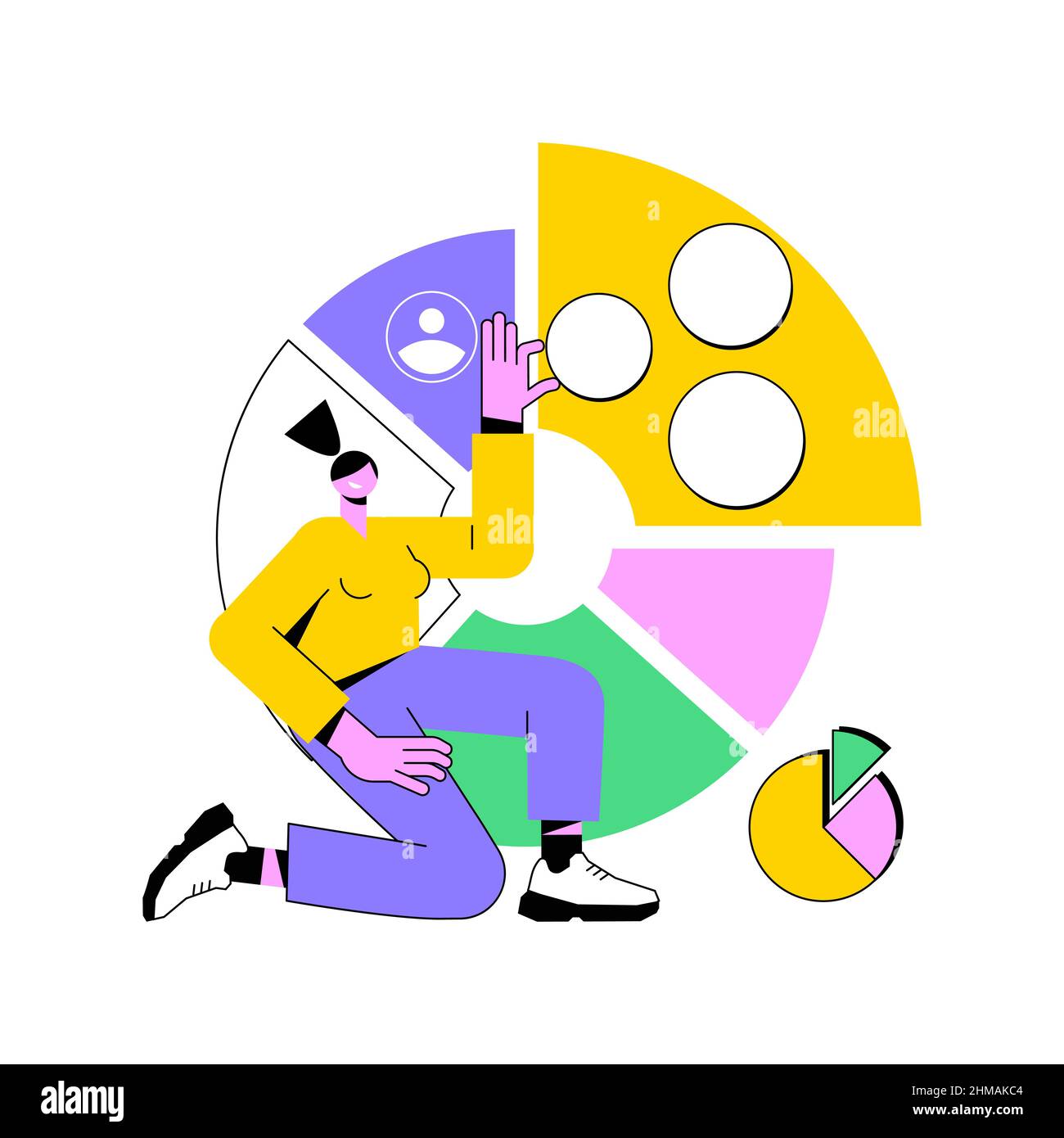 Audience Segmentation Abstract Concept Vector Illustration Customer