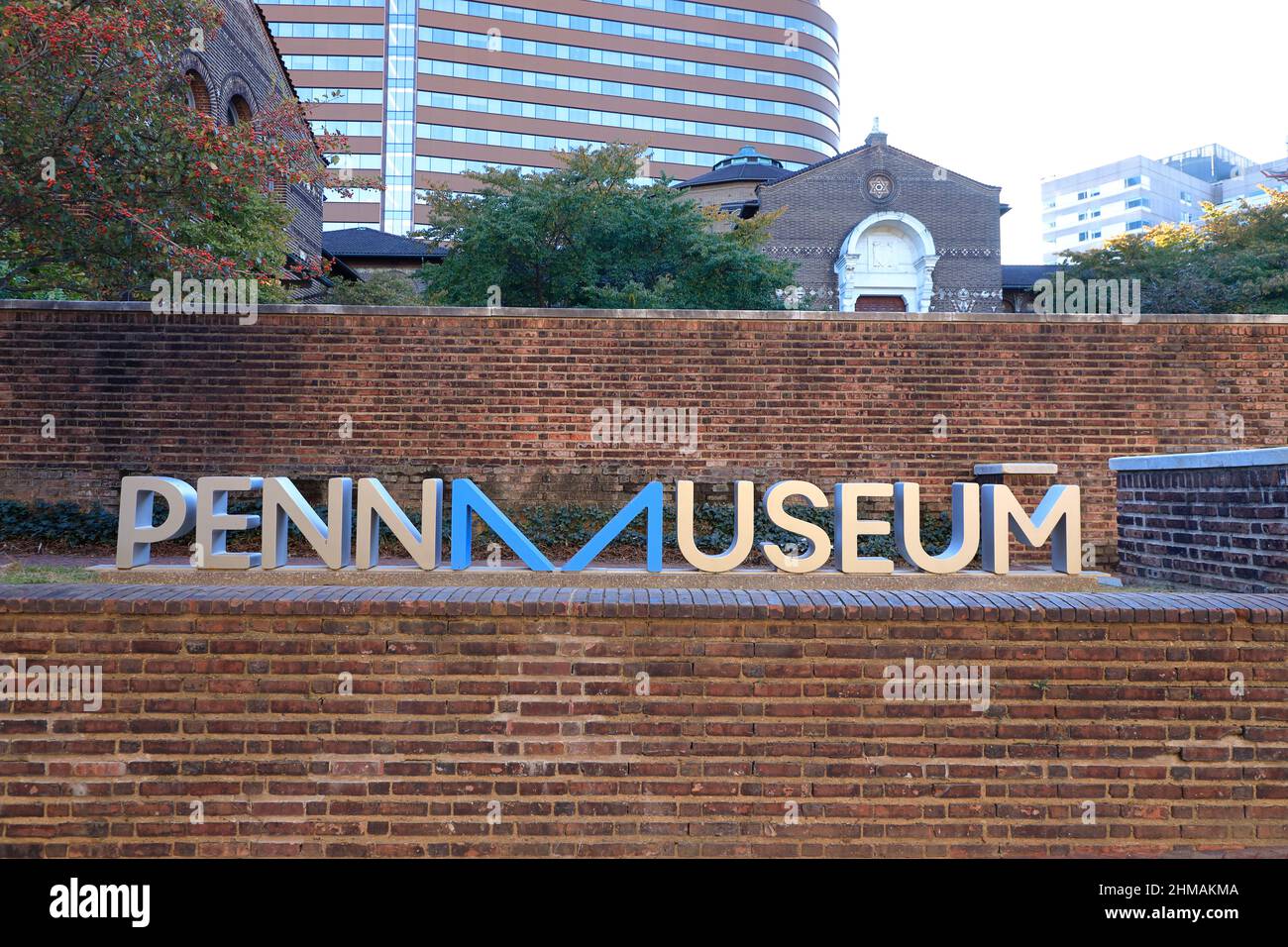 Sign of Penn museum outside of the museum building.University of ...