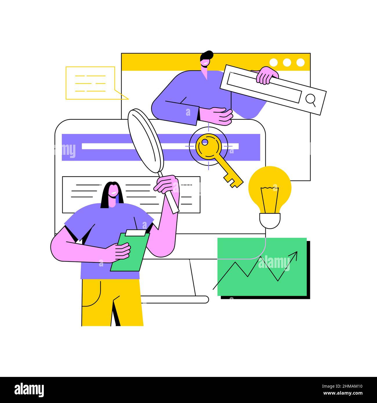 Copy optimization abstract concept vector illustration. Web text, shadow copy optimization ...