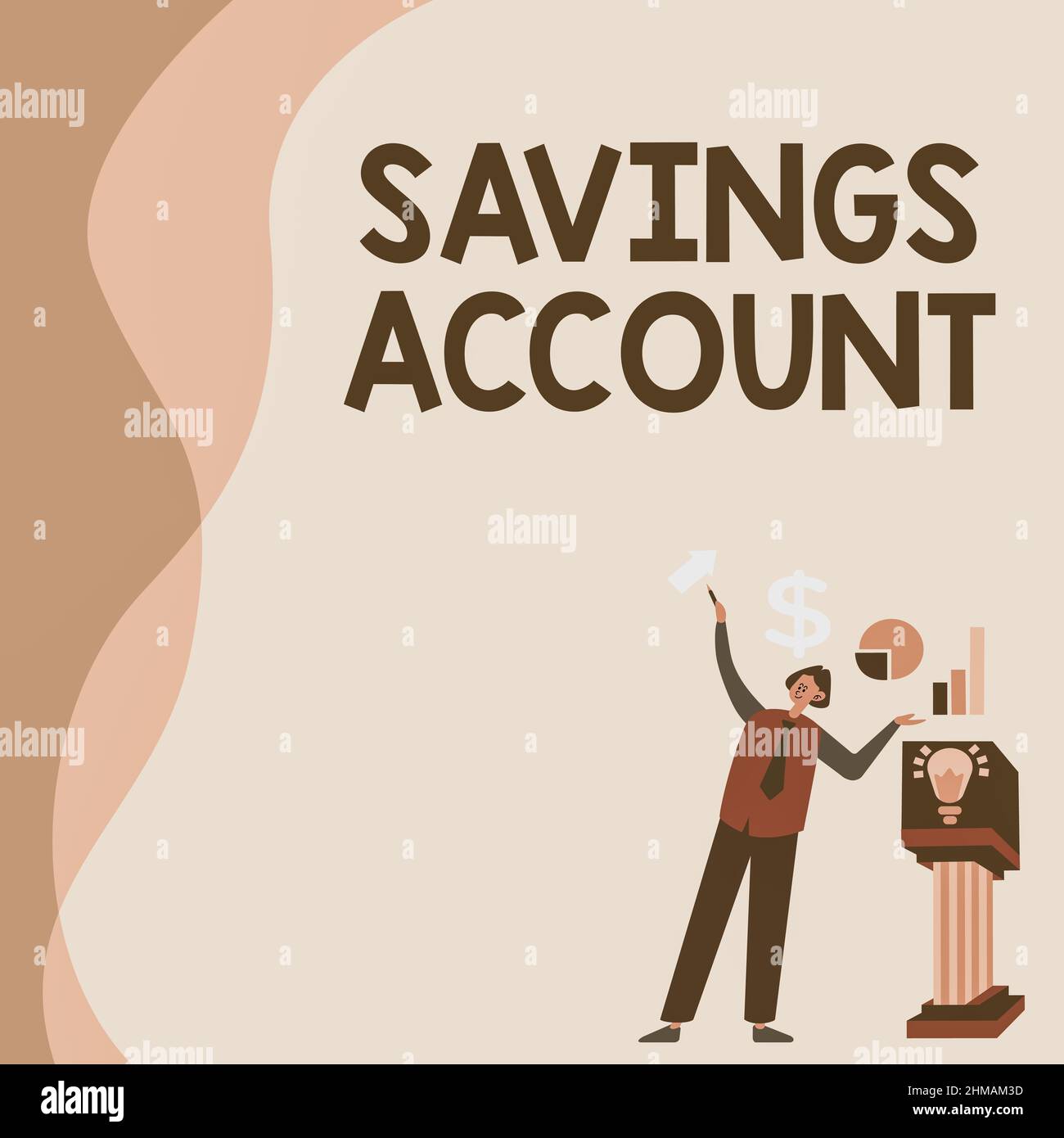 Hand writing sign Savings Account. Business overview an interestbearing ...