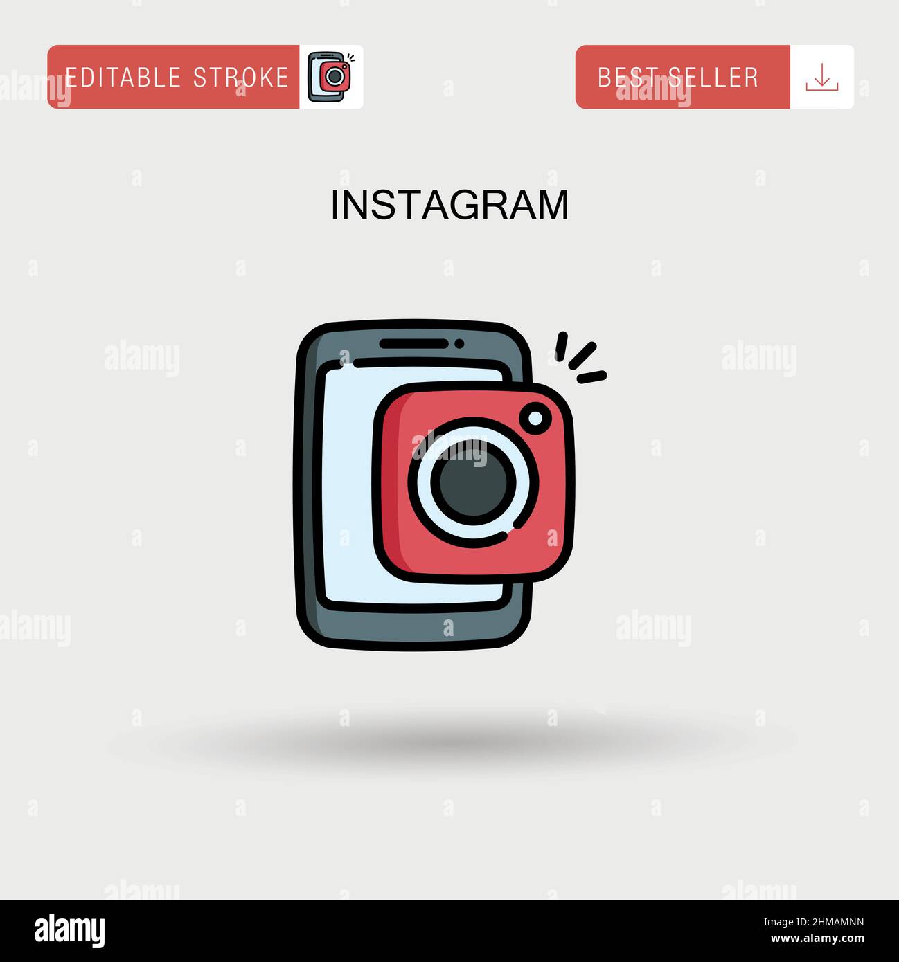 Instagram vector logo hi-res stock photography and images - Alamy
