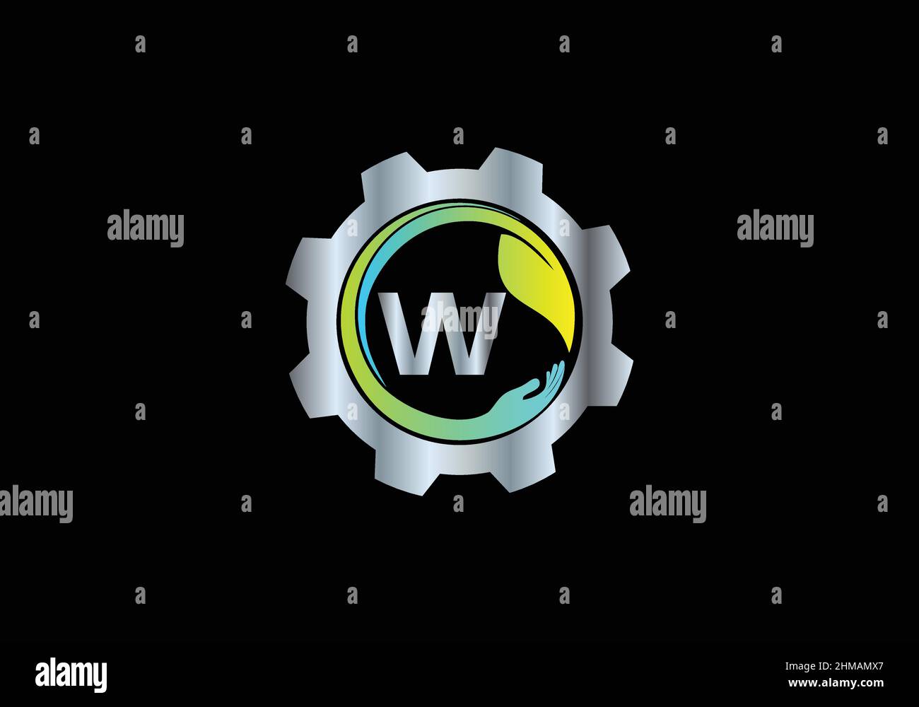 Circles monogram vector art hi-res stock photography and images - Alamy