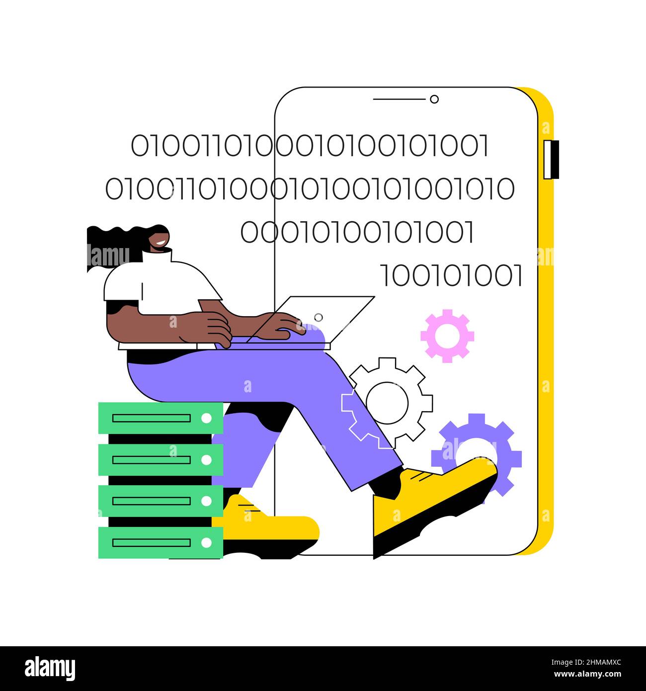 Big data applications abstract concept vector illustration. Big data ...