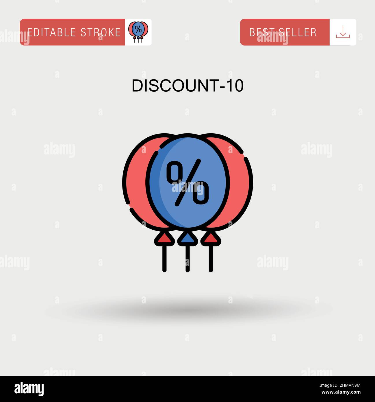 10 percent discount icon yellow hi-res stock photography and images - Alamy