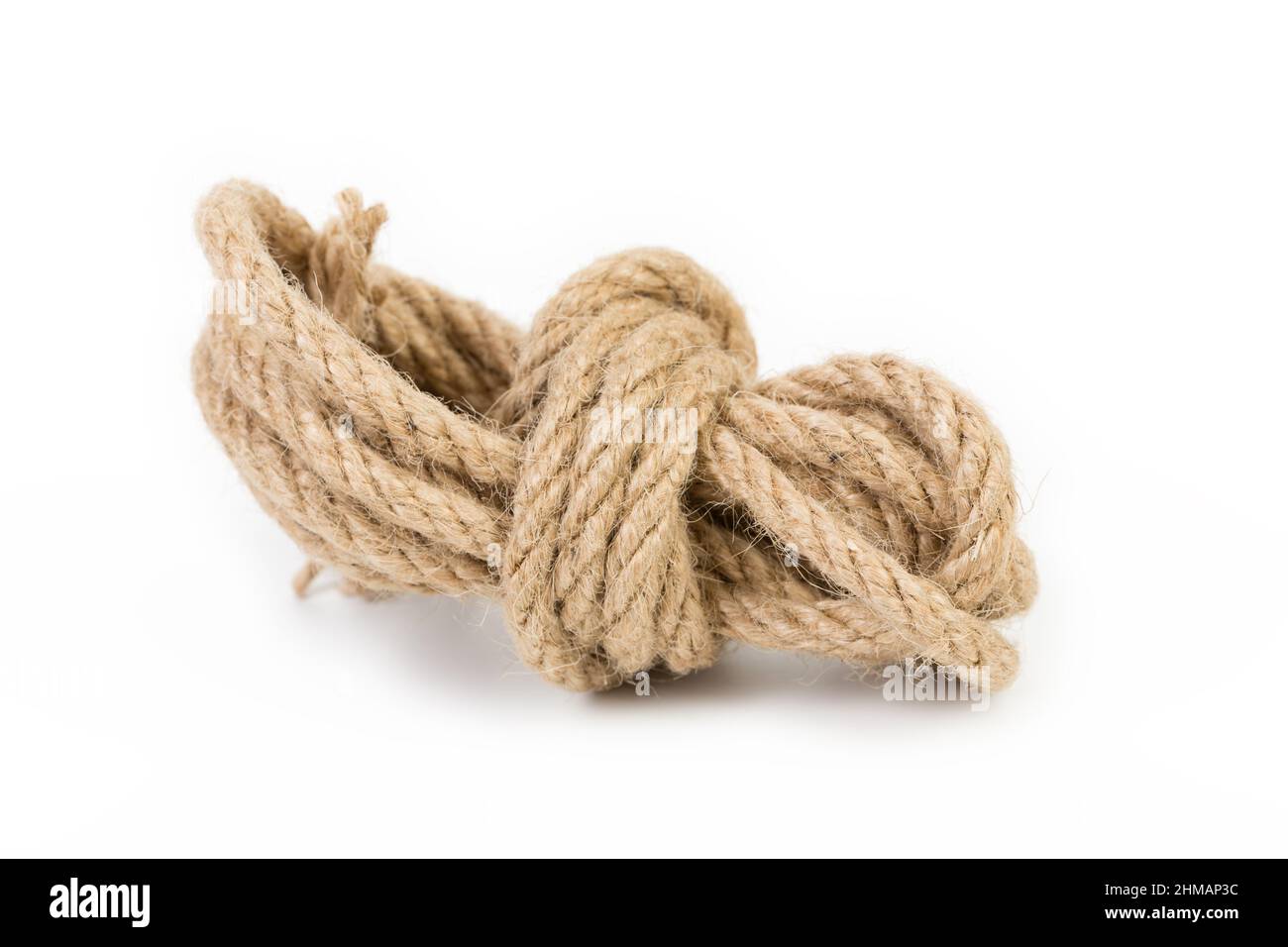 Close up rope tied in knot Cut Out Stock Images & Pictures - Alamy