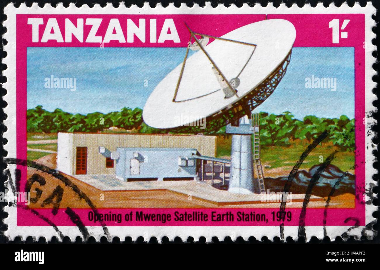 TANZANIA - CIRCA 1979: a stamp printed in Tanzania shows Mwenge ...