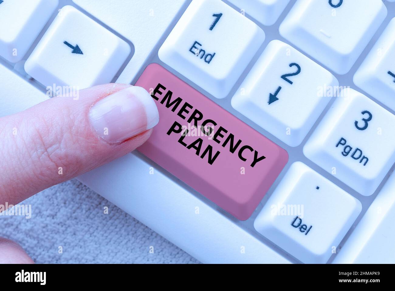 Handwriting text Emergency Plan. Business showcase instructions that ...