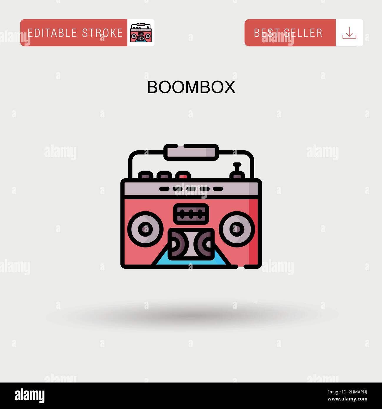 Boombox vector icon design Stock Vector Images - Alamy
