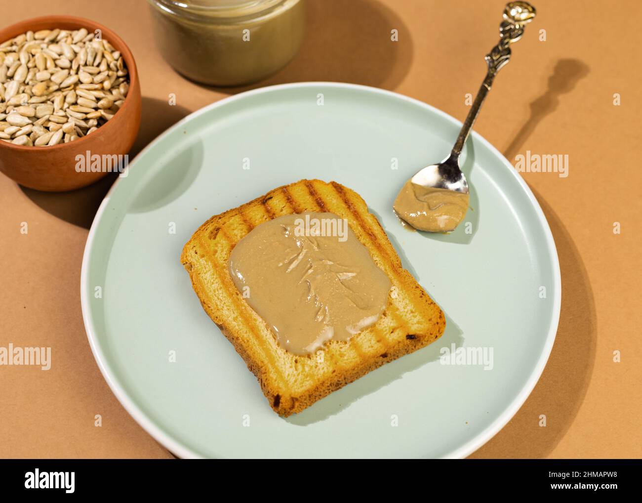 Toasted Bread Spread Organic Sunflower butter. A delicious, creamy and ...