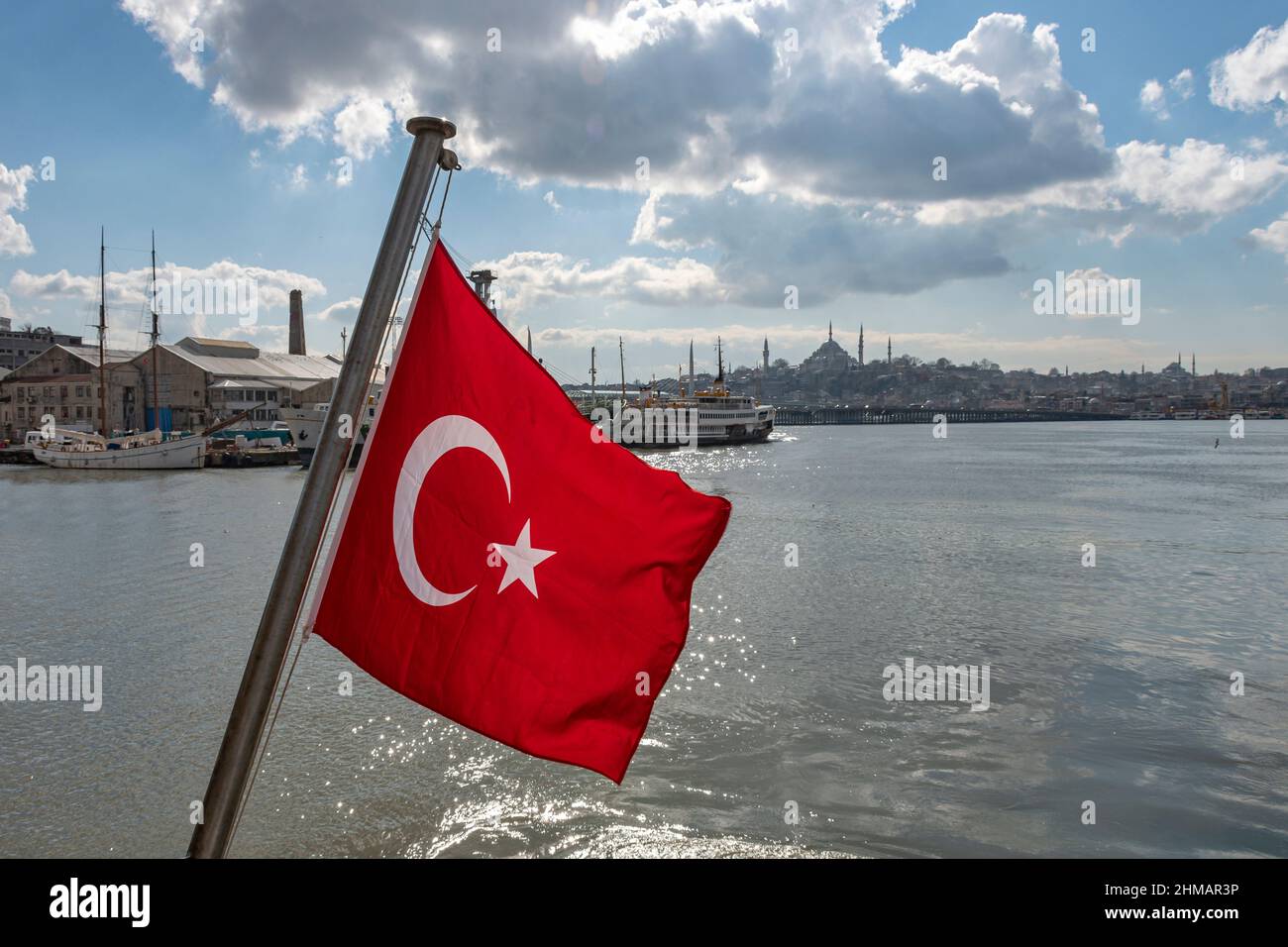 Turkish Flag (Flag of The Republic of Turkey Stock Photo - Alamy