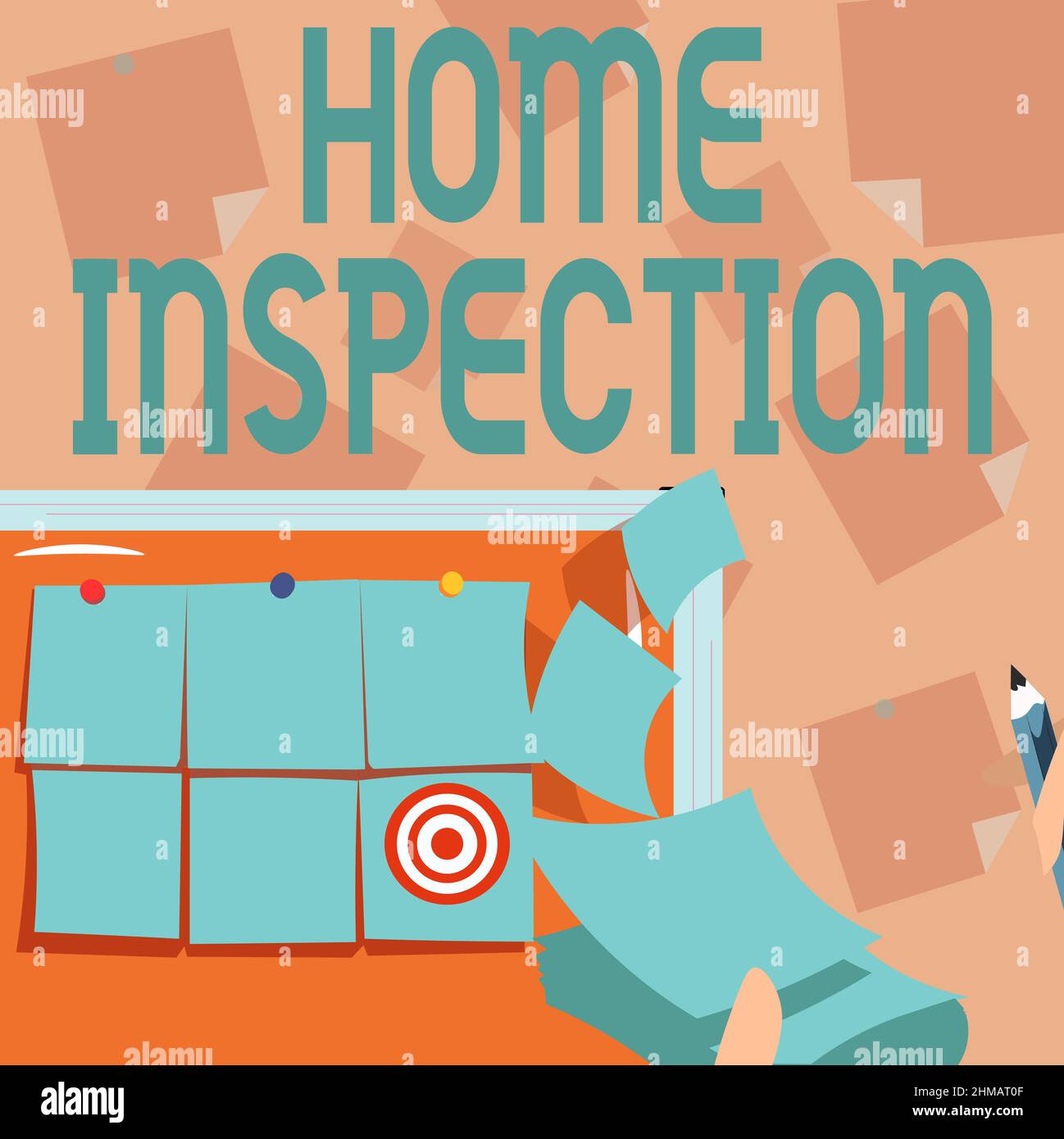 Sign displaying Home Inspection. Business concept Examination of the ...