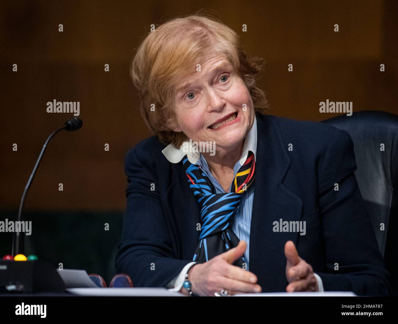 Washington, DC, February 8, 2022. Deborah E. Lipstadt appears before a ...