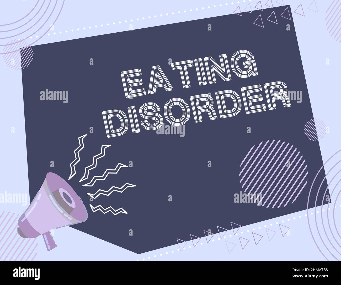 Sign displaying Eating Disorder. Word for characterized by abnormal or ...