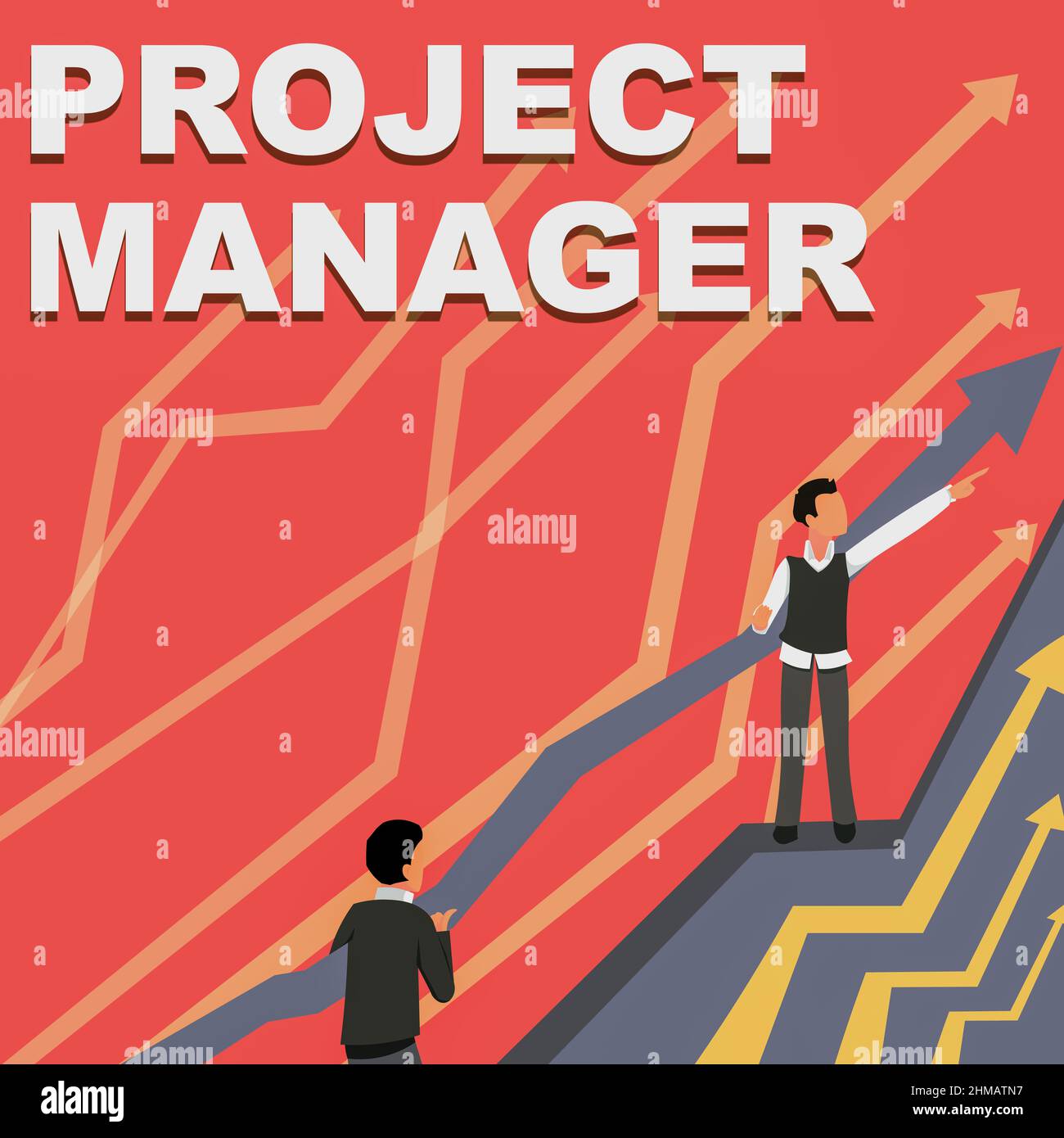 Writing displaying text Project Manager. Word Written on overall charge ...