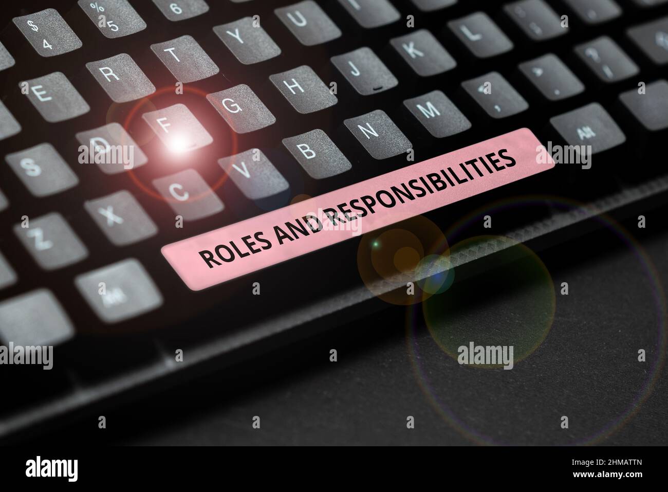 Text sign showing Roles And Responsibilities. Word for Business ...