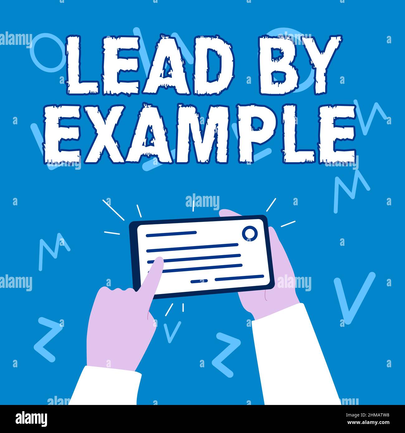 Text showing inspiration Lead By Example. Word Written on Be a mentor ...