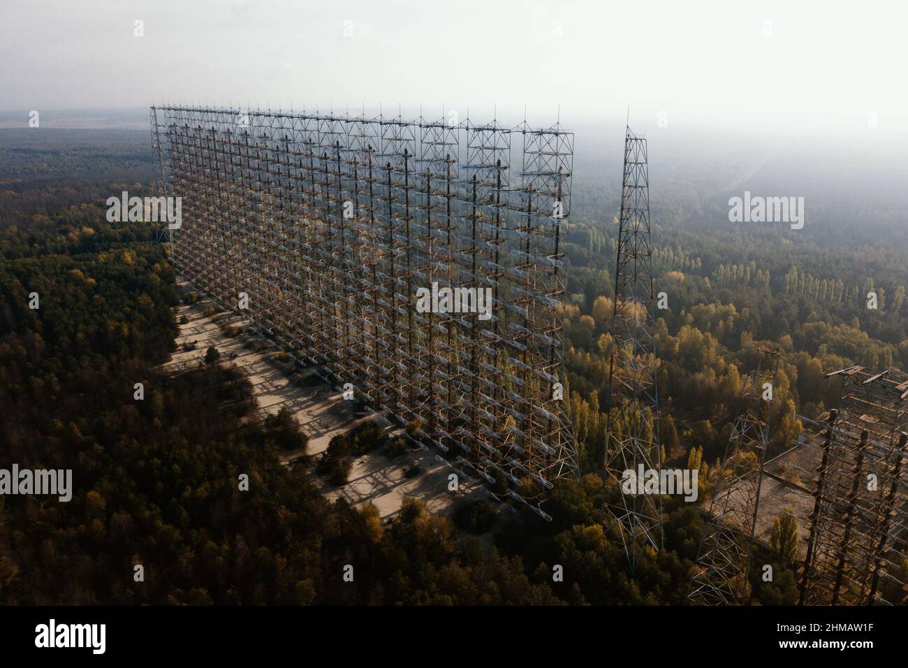 The powerful Duga array was a secret Soviet over-the-horizon radar facility near the Chernobyl ...
