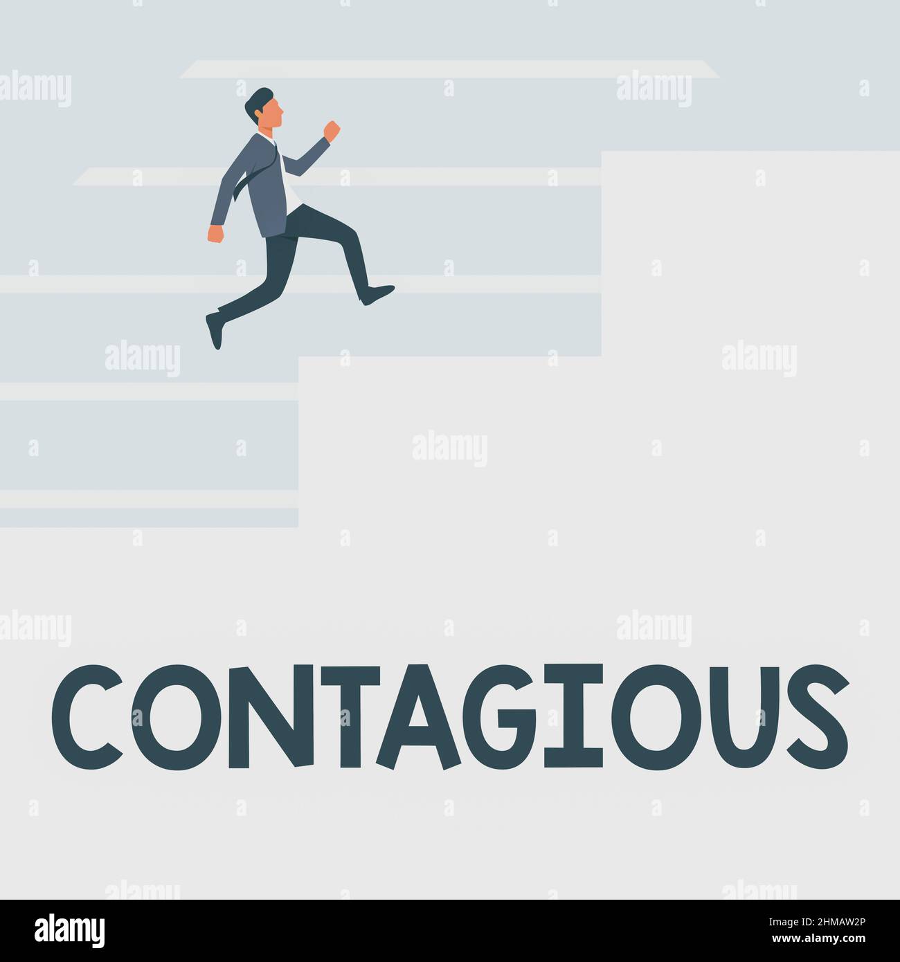 Text sign showing Contagious. Business idea transmissible by direct or ...