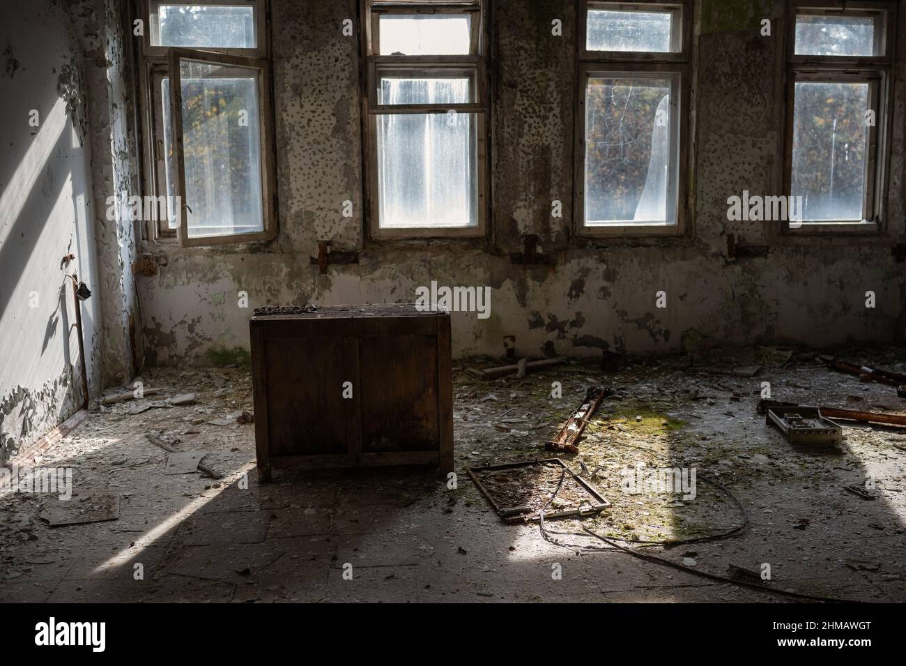 The once secret Soviet Duga radar facility near Chernobyl contains ...