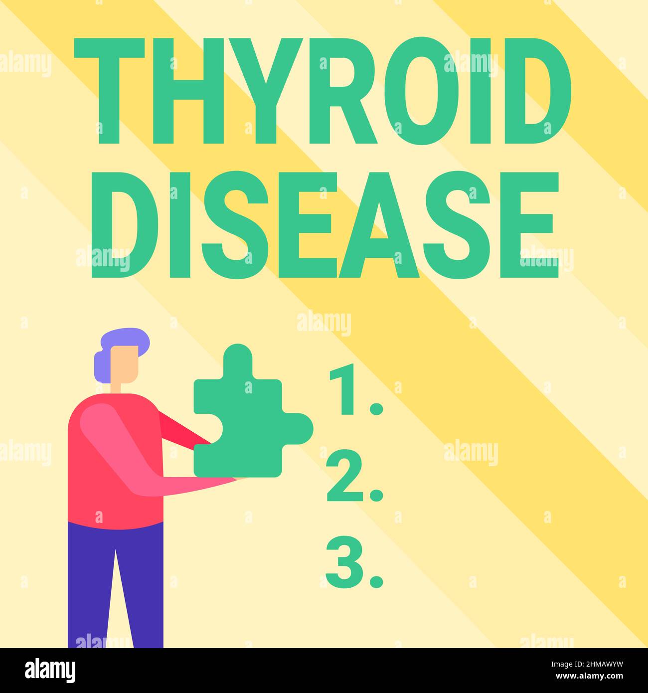 Handwriting text Thyroid Disease. Business overview the thyroid gland ...
