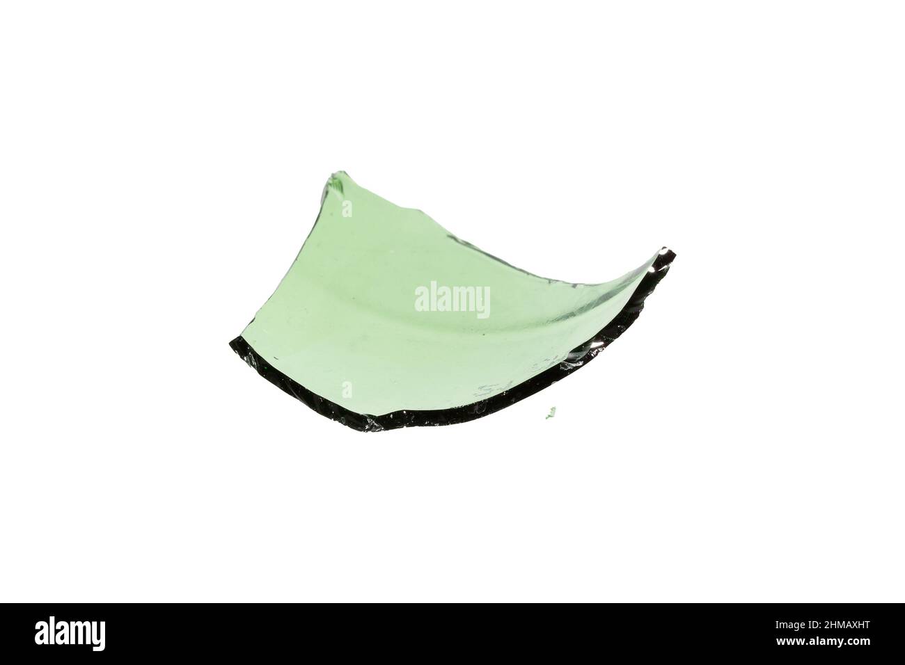 green shard glass isolated on white background. High quality photo ...