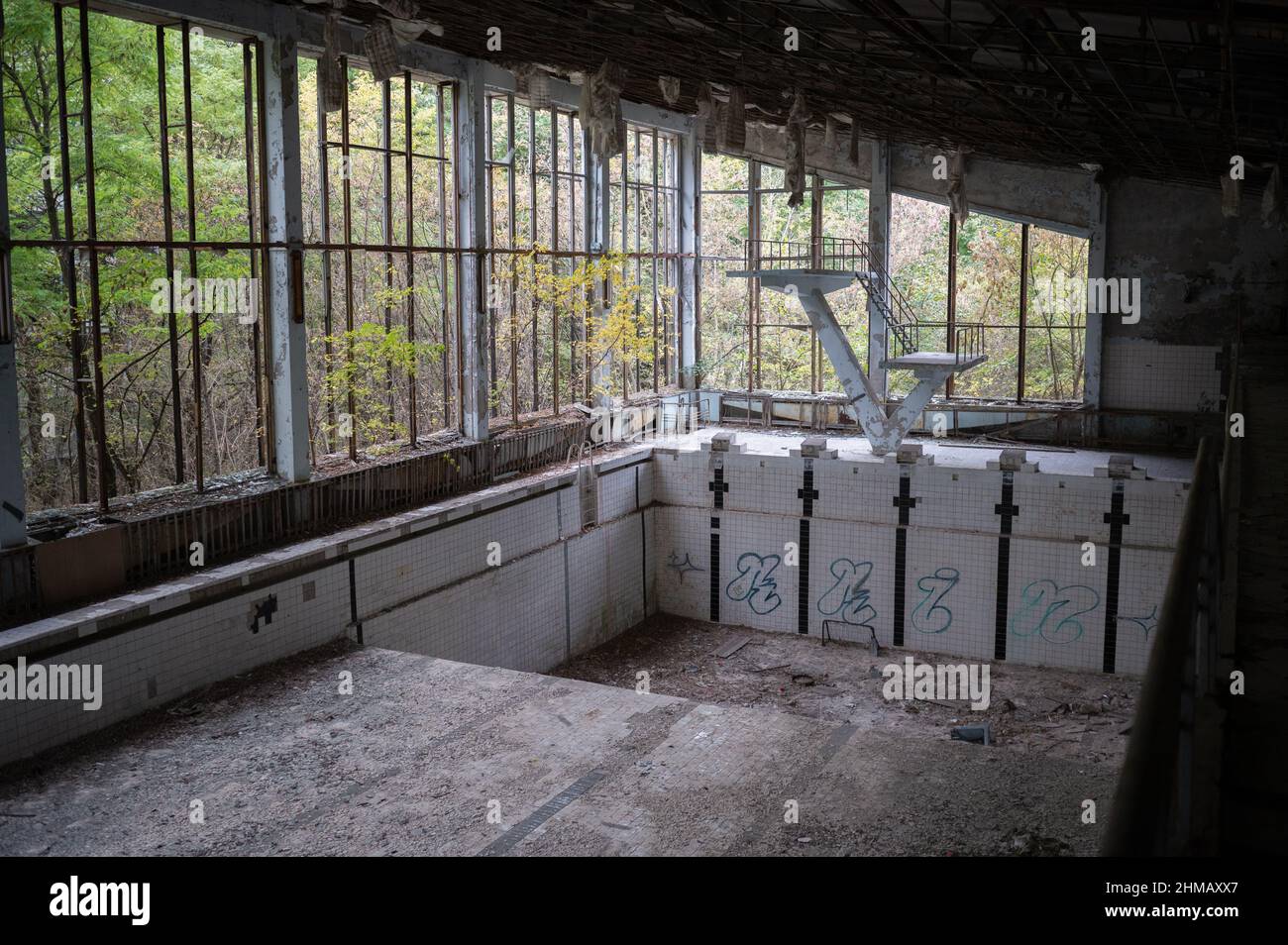 The Azure Swimming Pool and its famous diving board were used by the ...