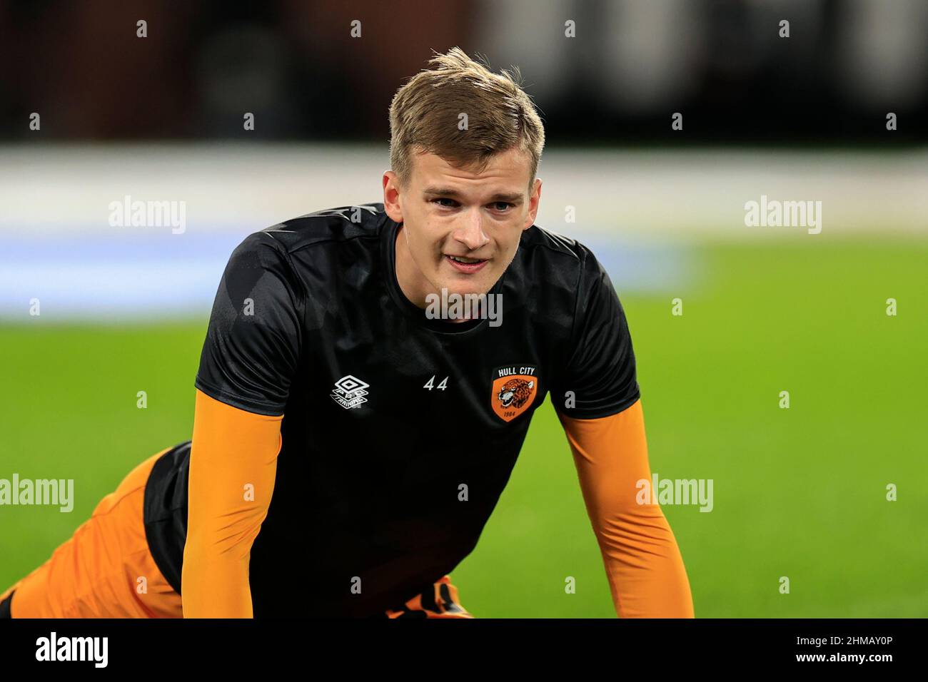 Marcus Forss #44 of Hull City during the warm up for the game Stock ...