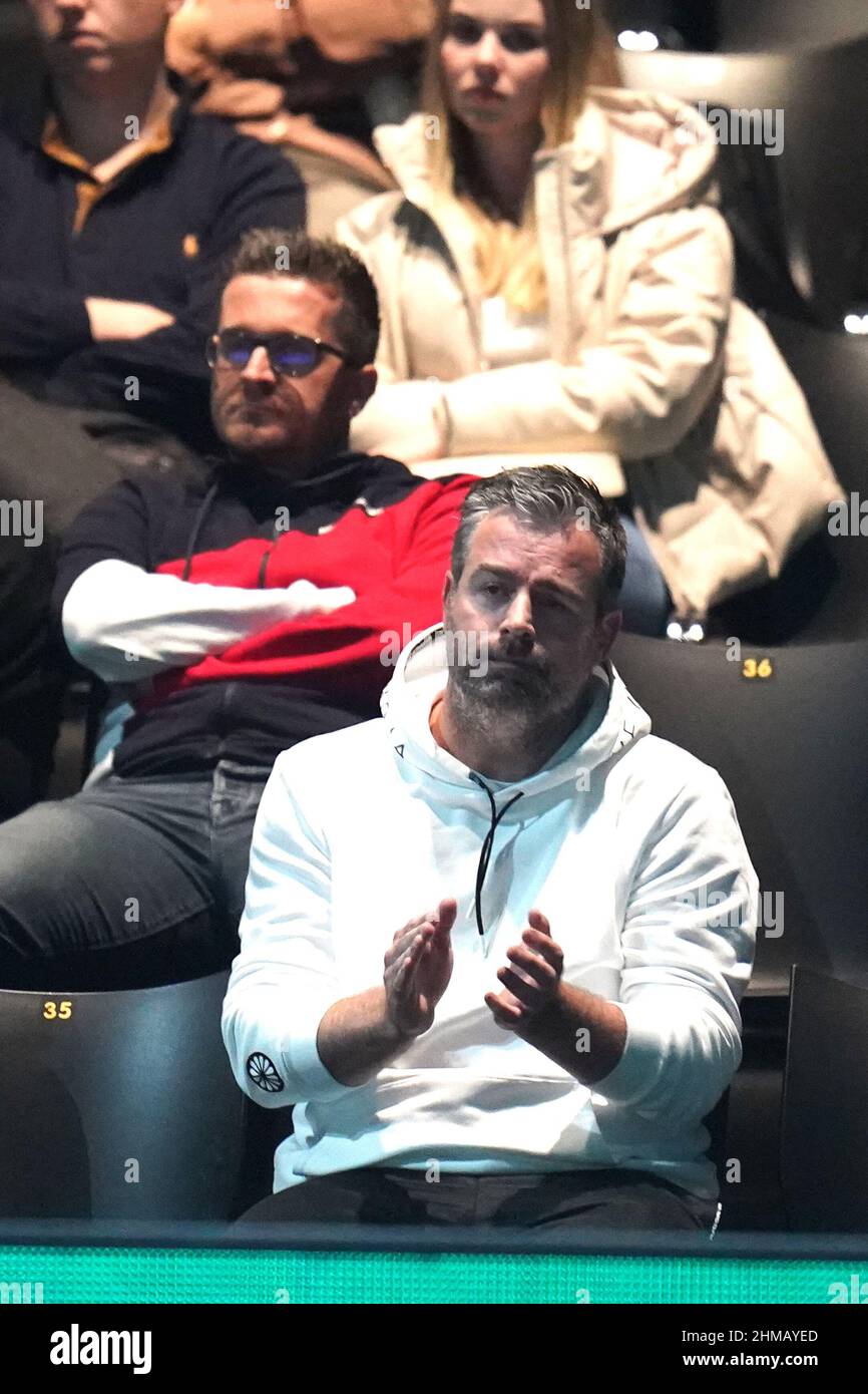 ROTTERDAM, THE NETHERLANDS - FEBRUARY 8 :coach Raymond Sluiter of The ...