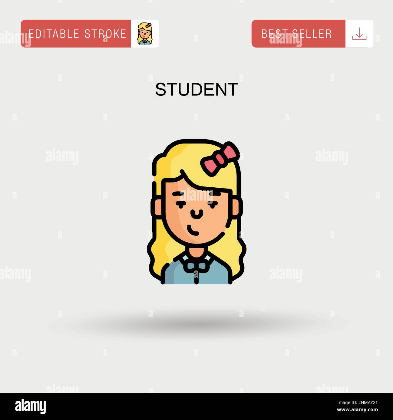 Student Simple vector icon Stock Vector Image & Art - Alamy