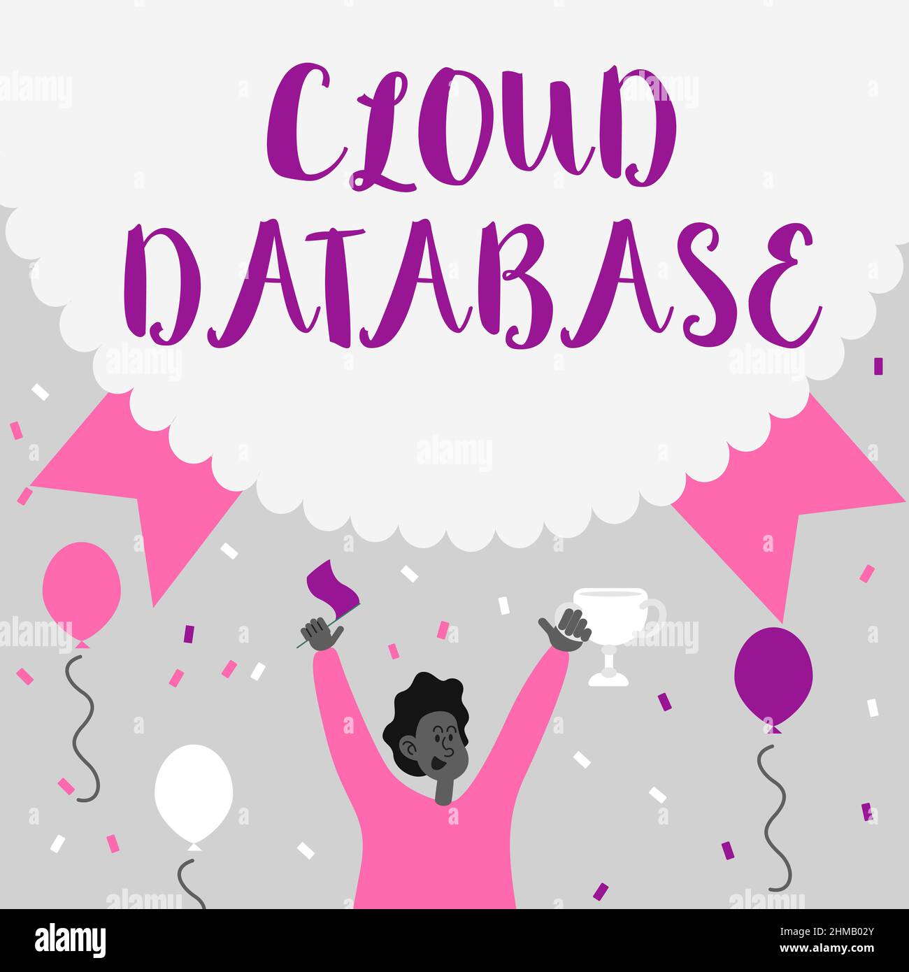 Text caption presenting Cloud Database. Business idea optimized or ... Text caption presenting Cloud Database. Business idea optimized or ...