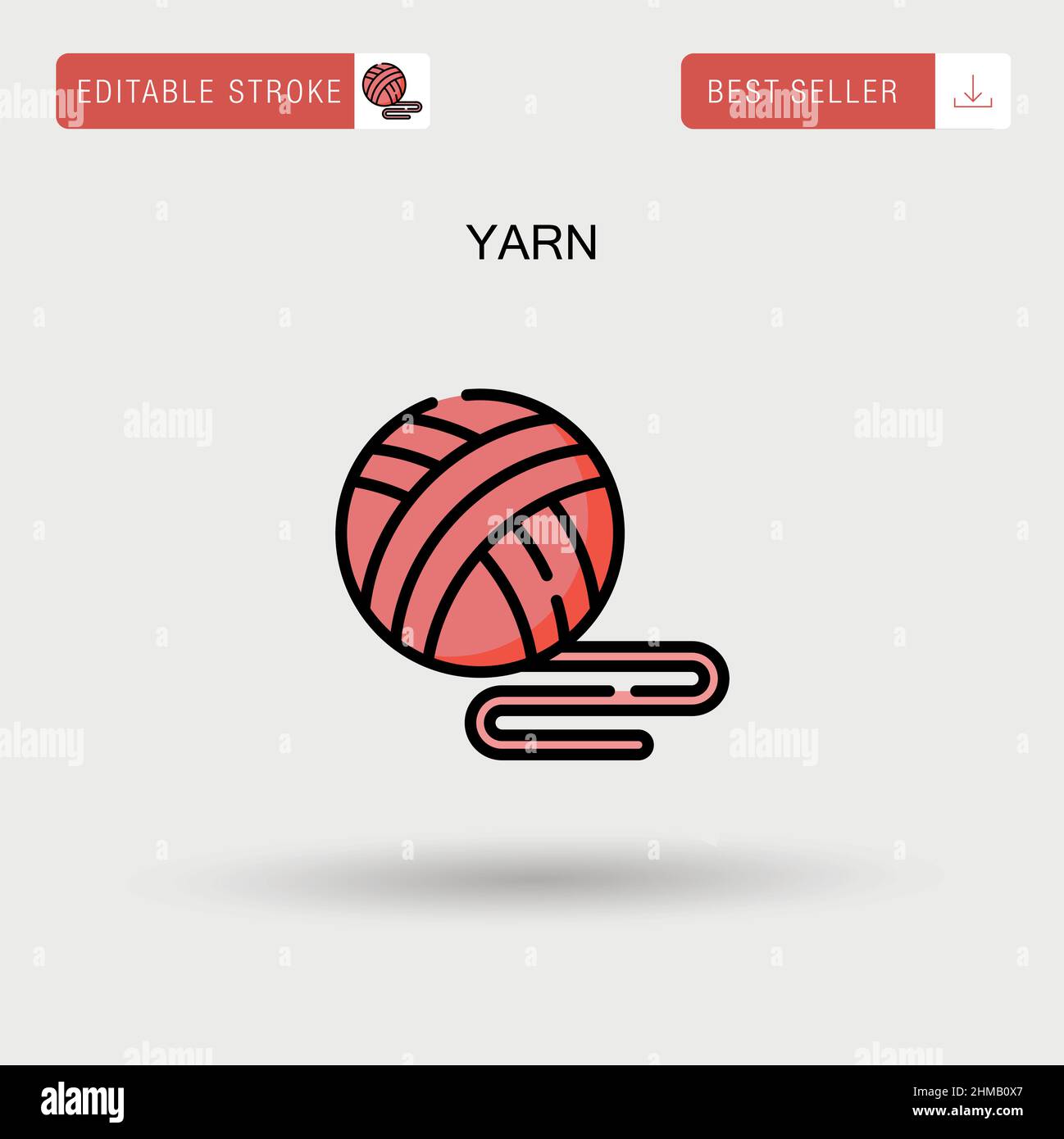 Yarn Simple vector icon Stock Vector Image & Art - Alamy