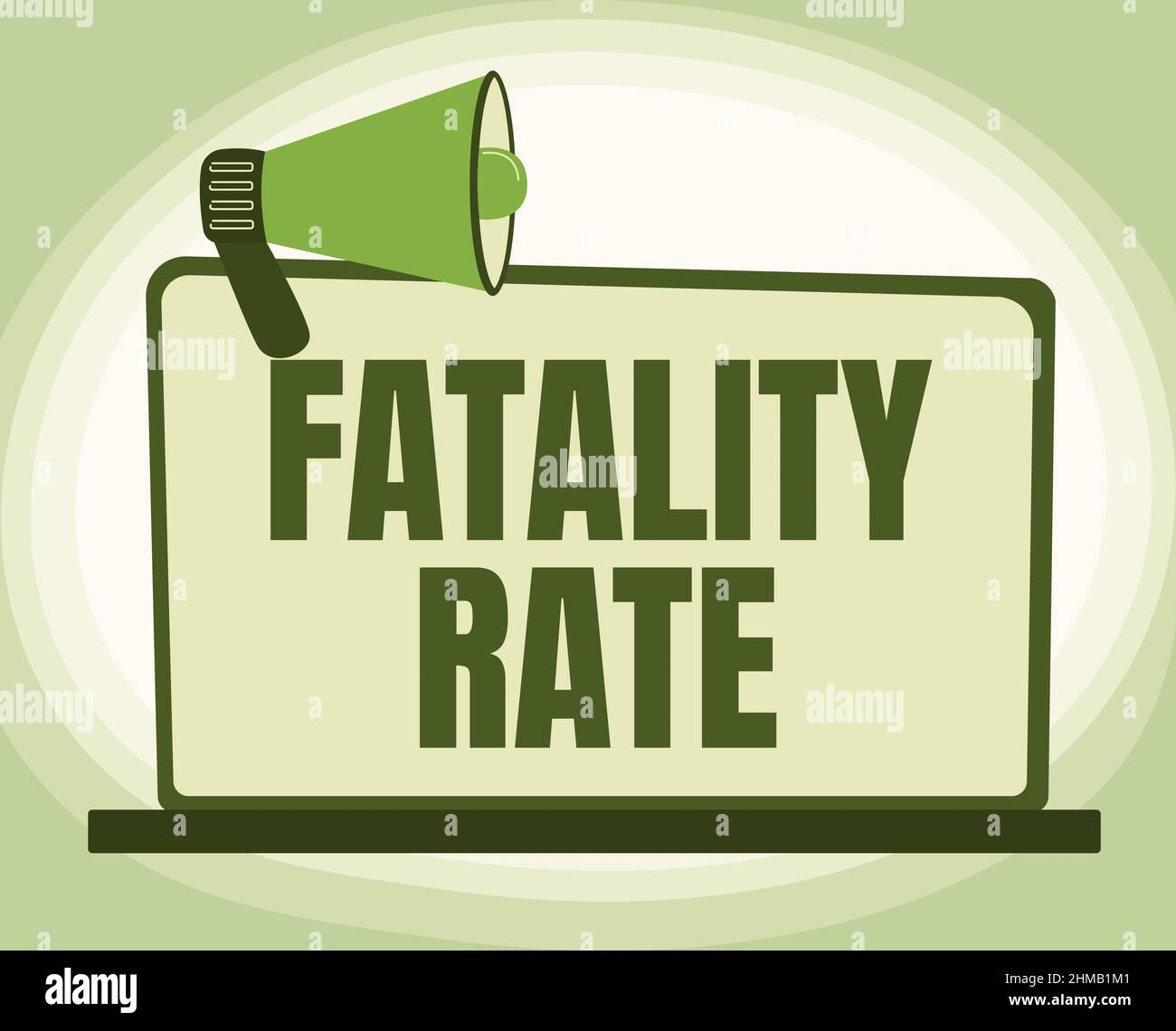 Inspiration showing sign Fatality Rate. Word Written on calculated ...