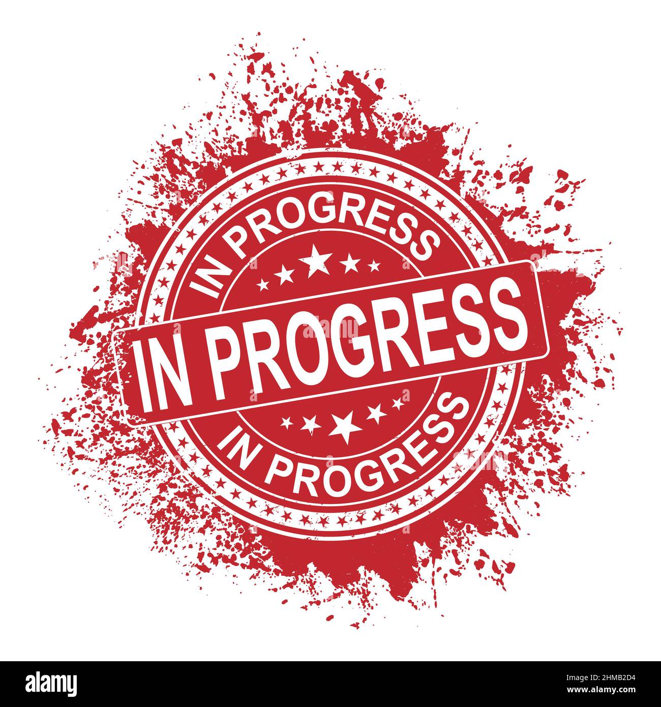 Grunge red round rubber seal stamp on white background Stock Photo - Alamy