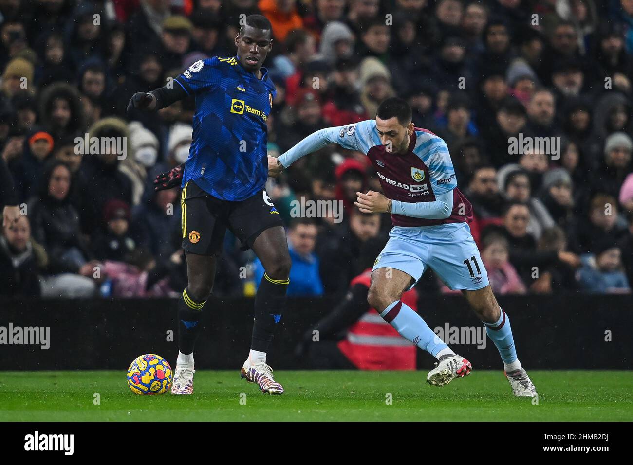 Paul Pogba #6 of Manchester United in action during the game Stock ...
