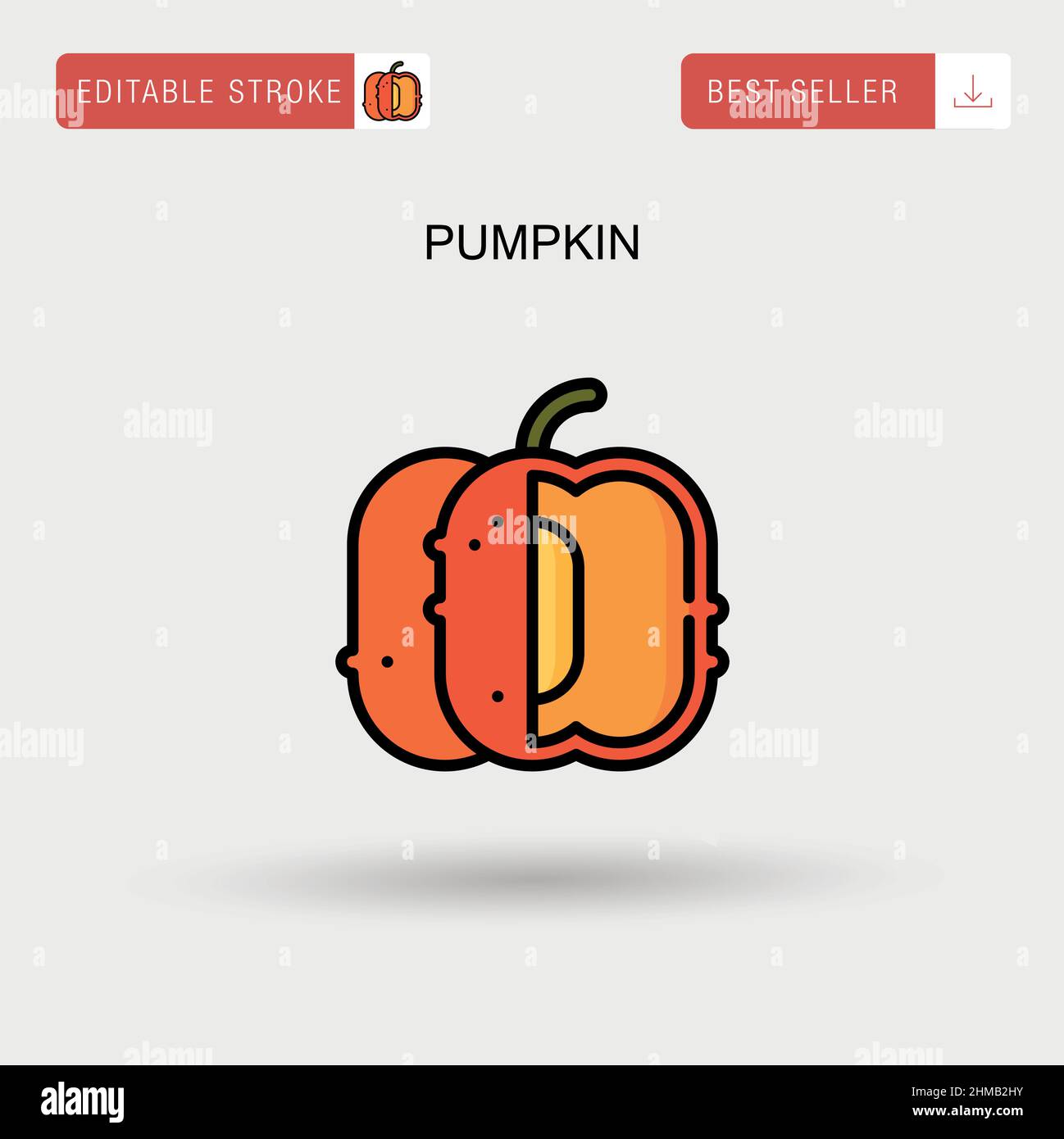 Harvest pumpkin icon simple hi-res stock photography and images - Alamy