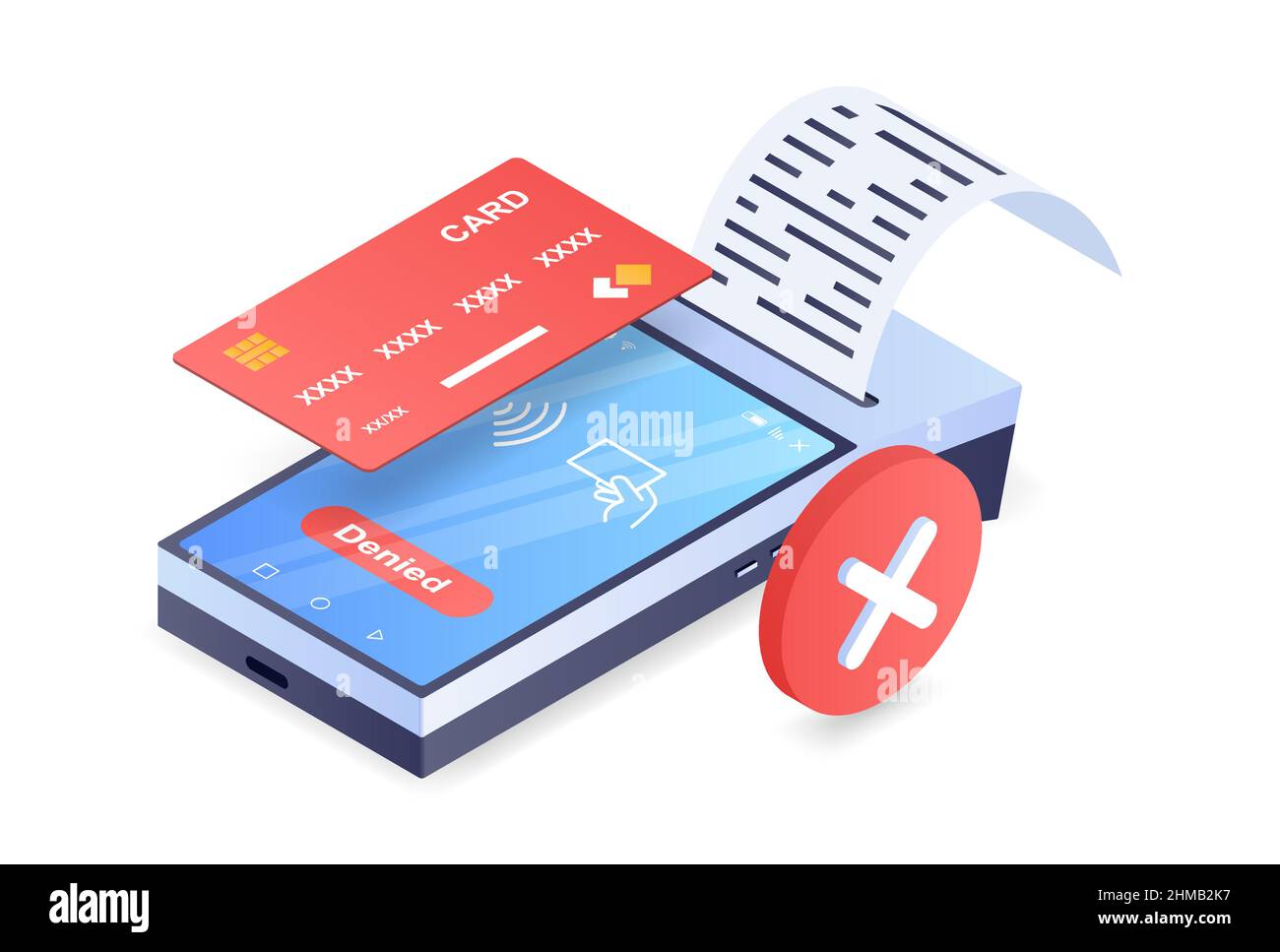 No card payments Stock Vector Images - Alamy