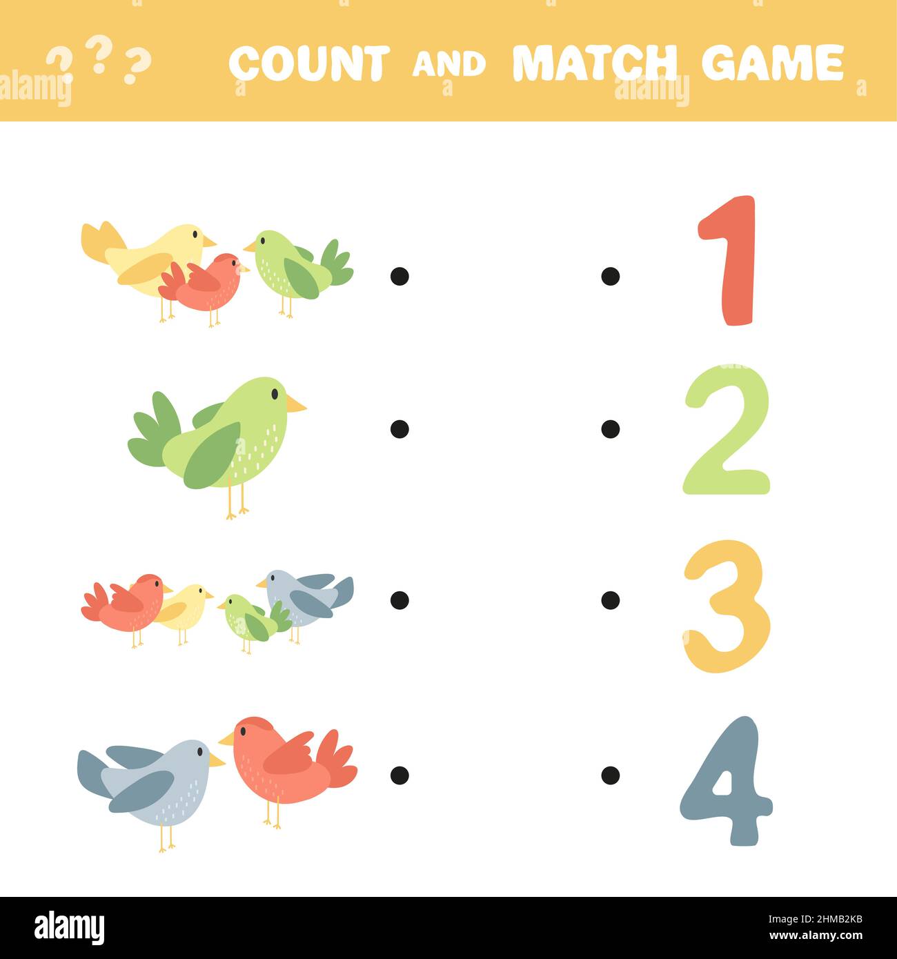 Counting Game for Preschool Children. Educational a mathematical game ...