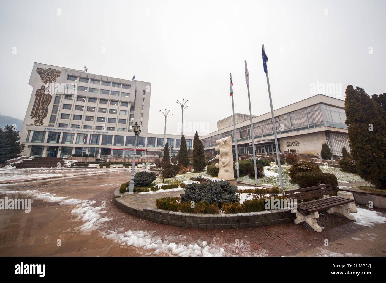 Local buildings in Zlatograd, Bulgaria Stock Photo - Alamy