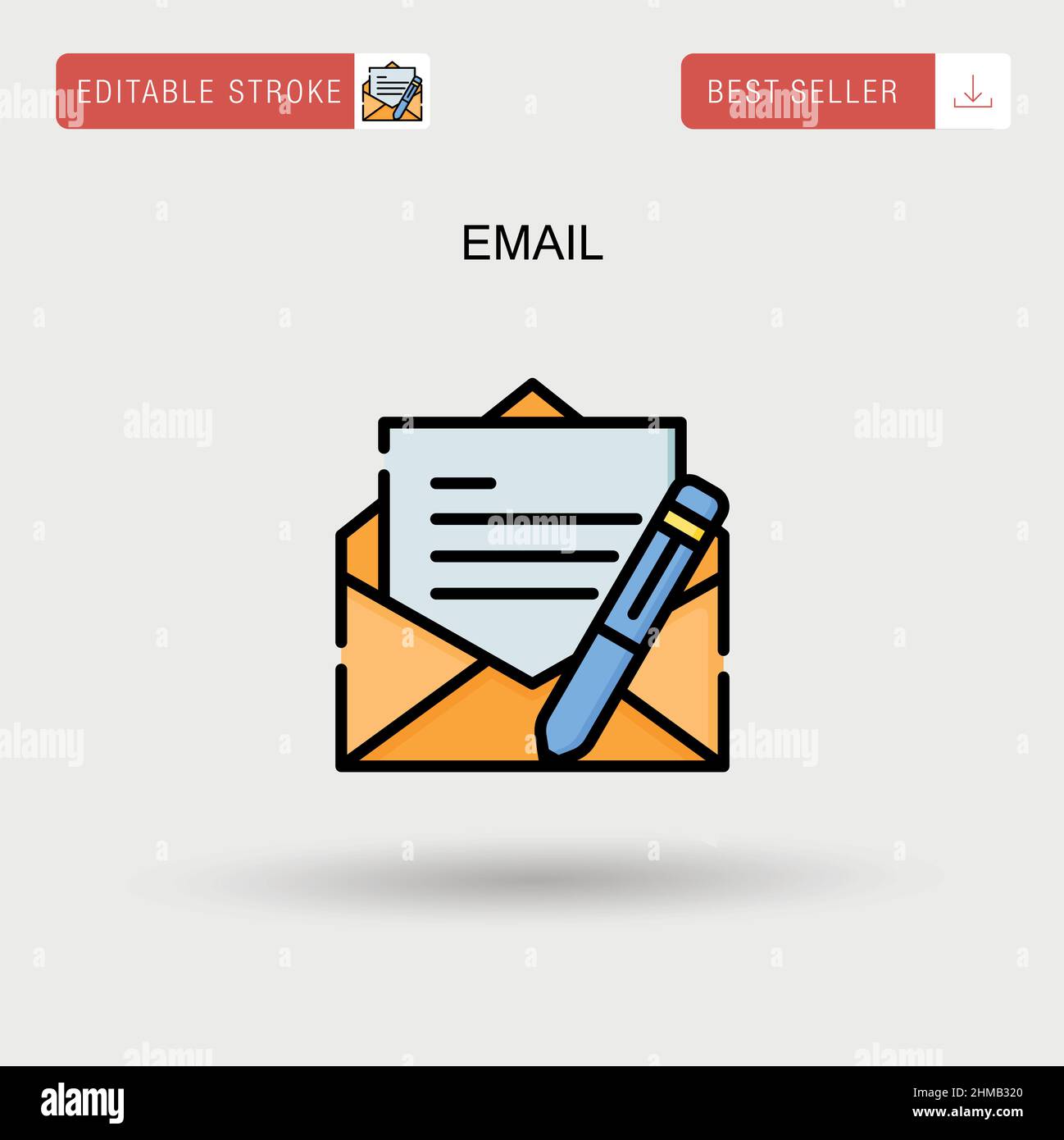Email Simple vector icon Stock Vector Image & Art - Alamy