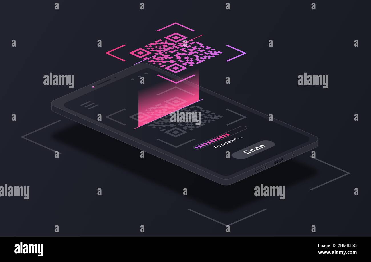 Qr Code Verification Service Abstract Concept Stock Vector Image And Art Alamy