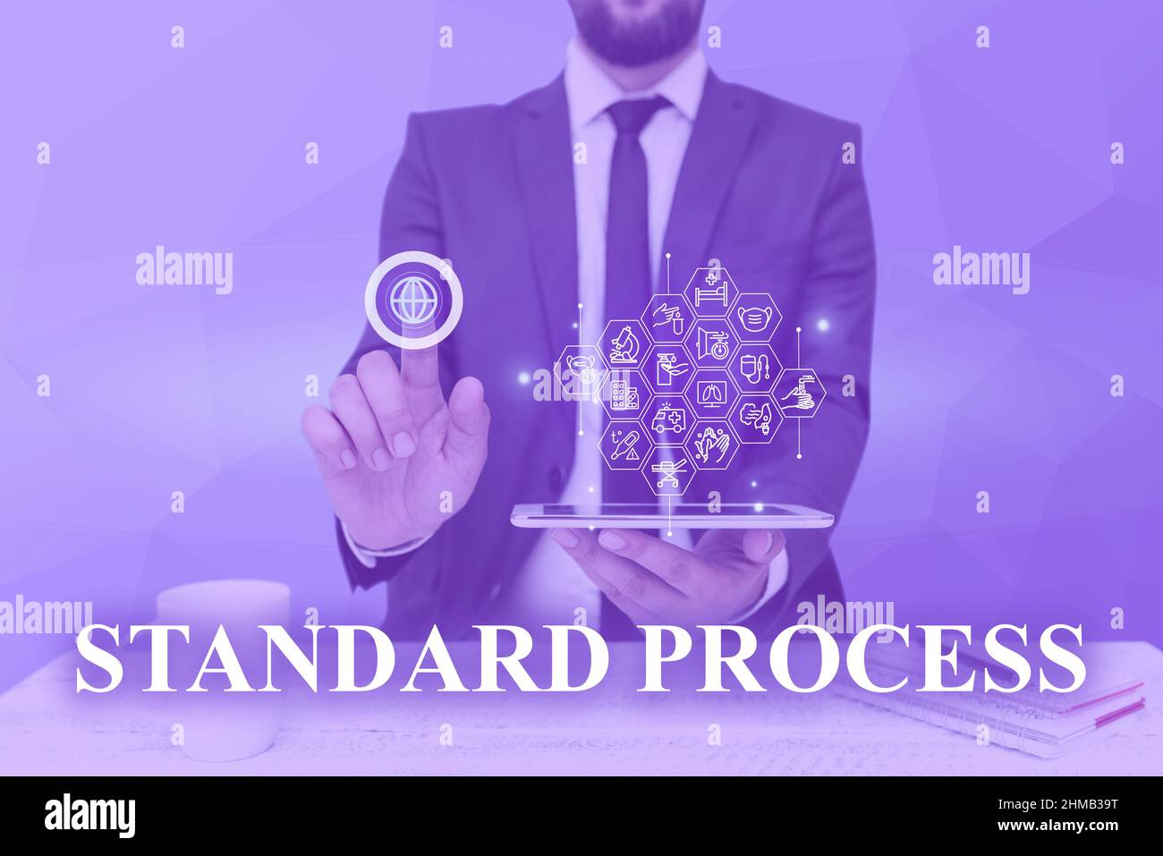 Hand writing sign Standard Process. Business approach rules made to be ...