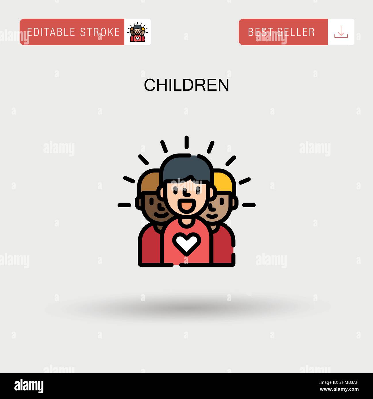 Children Simple vector icon Stock Vector Image & Art - Alamy