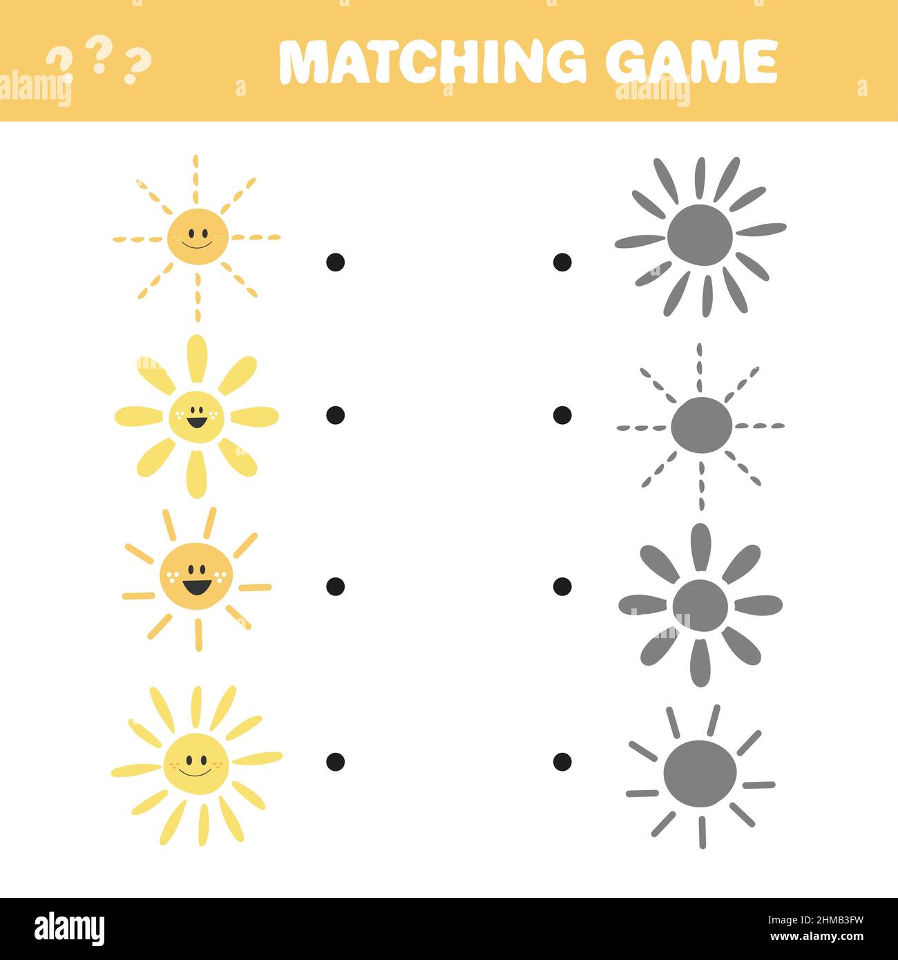 Find the correct shadow. Find and match the correct shadow of Sun ...